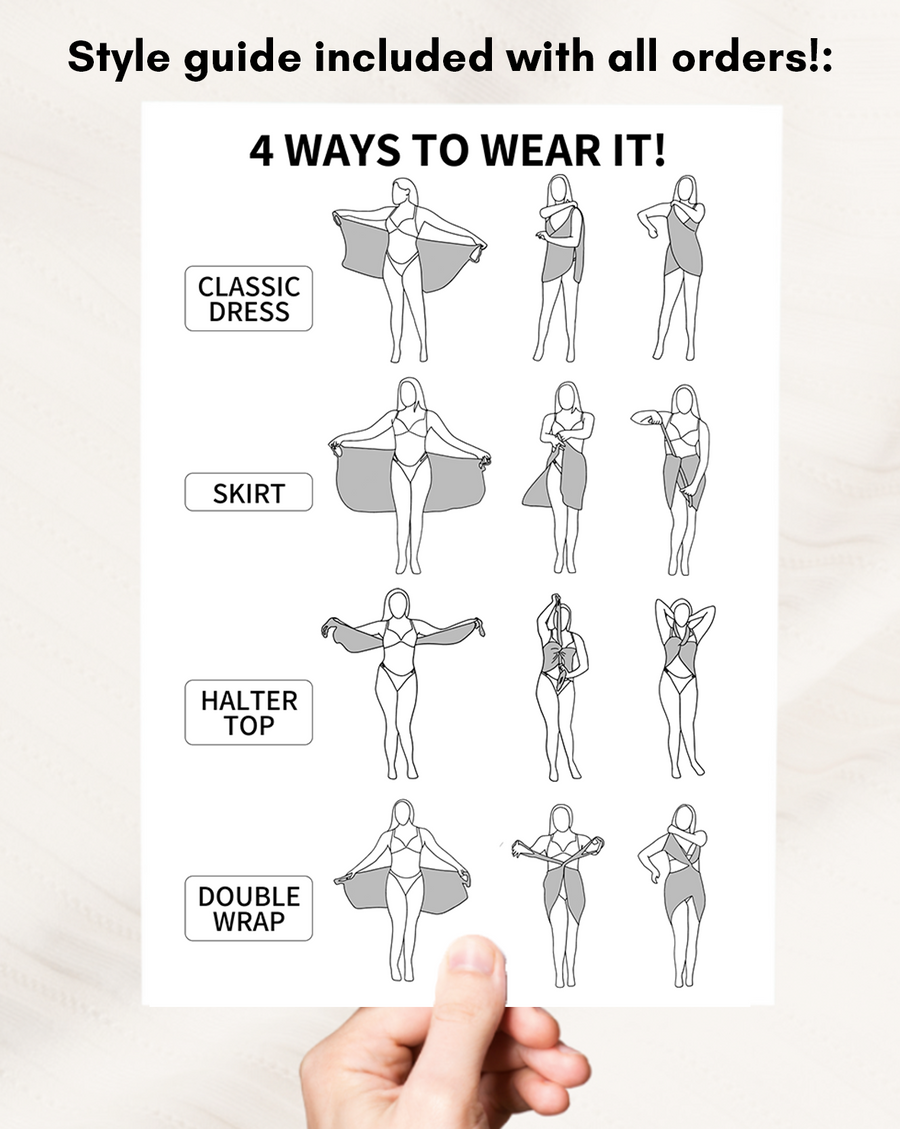 Gela Beach Official | The Bamboo Wrap Dress Cover Up